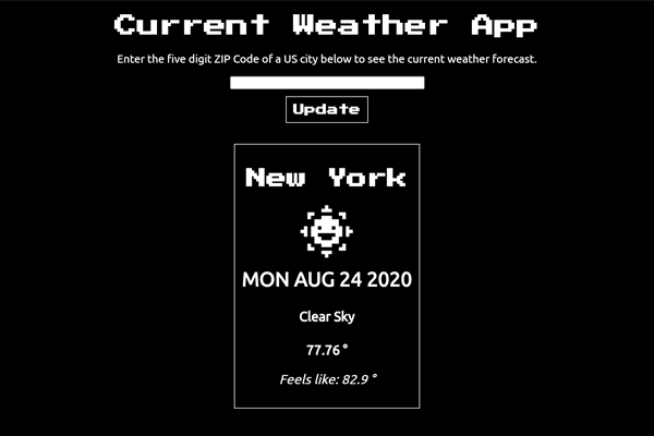 Weather Forecast React App Patrick V Hessman